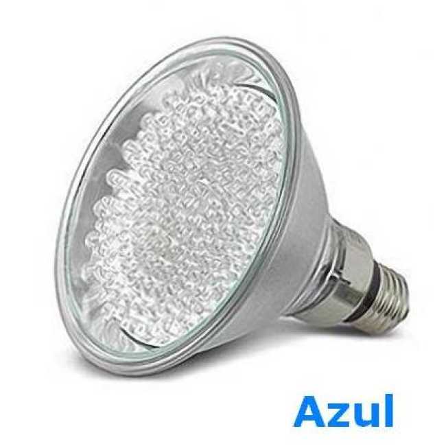 Lâmpada de led par 38 com 60 leds 220volts cor azul